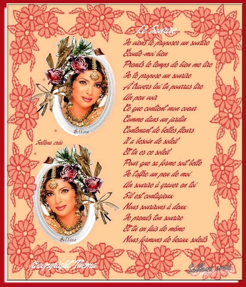 ** Poème à partager ** Le Sourire - J' envoie des cartes à mes amis